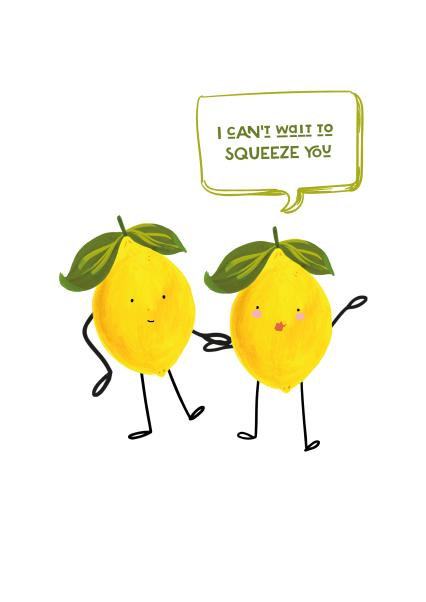Cute Lemons Couples Card, perfect for Valentine, or just beause. | thortful