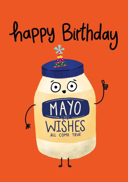 Mayo Wishes All Come True Birthday Card | thortful