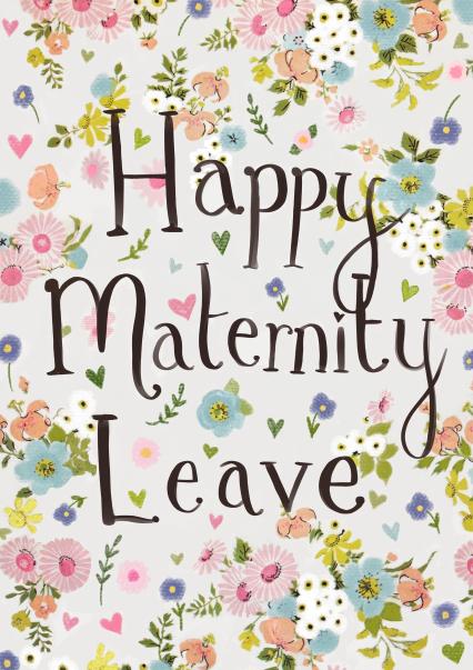 Cute Maternity Leave Card - Flowers - Pretty | thortful