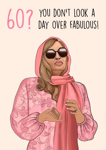 White Lotus themed 60th Birthday card for a fabulous lady! | thortful