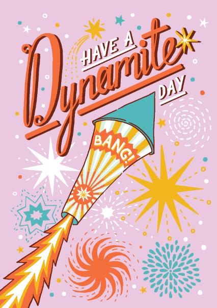 Celebrate with a Bang! Dynamite Birthday Card! | thortful