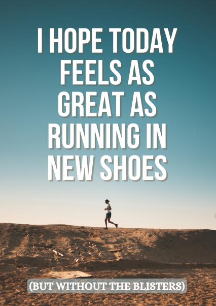 Running Birthday Wishes - Good Luck Running Card - Card for Runners ...