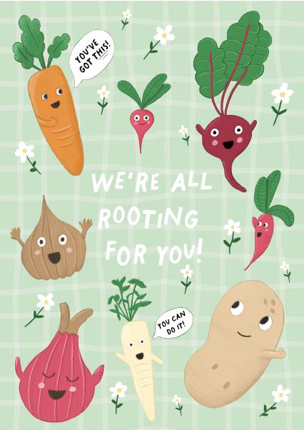 Good luck card - We're all rooting for you- You've Got this - you can ...