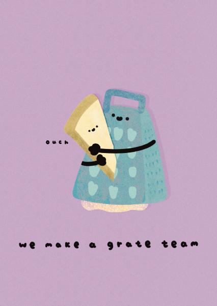We make a grate team punny cheesy card | thortful