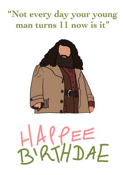 Harry Potter - birthday boy - 11 - Hagrid | thortful