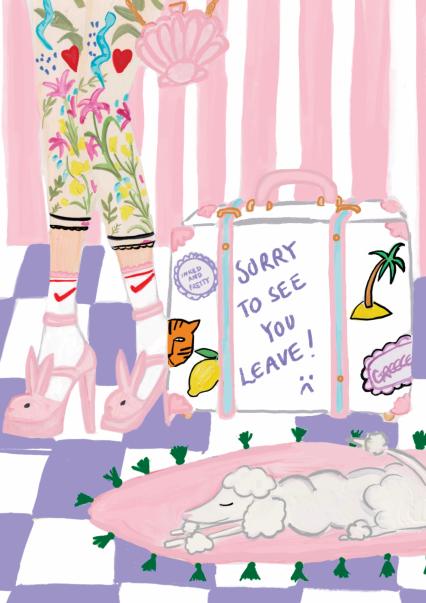 Cute Leaving Card - Sorry to see you Leave | thortful