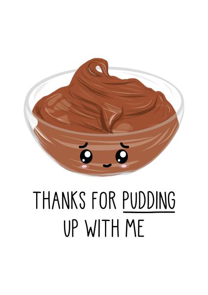 Cute Thank you card - Pudding - Apology Card | thortful