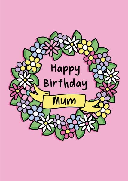 Happy Birthday Mum | Spring floral birthday card | thortful