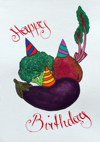 Vegetable Birthday Card | thortful