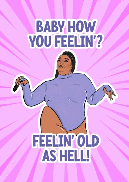 Funny Lizzo Birthday Card | thortful