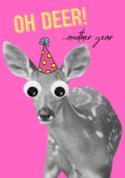 GOOGLY EYES FUNNY Dear Birthday Card | thortful