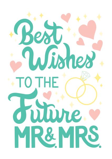 Classic Engagement Wedding card - Best Wishes to the Future Mr. & Mrs ...