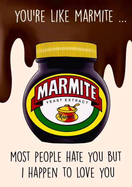 Cute Anniversary Card - Marmite | thortful