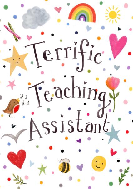 Terrific Teaching Assistant Card | thortful