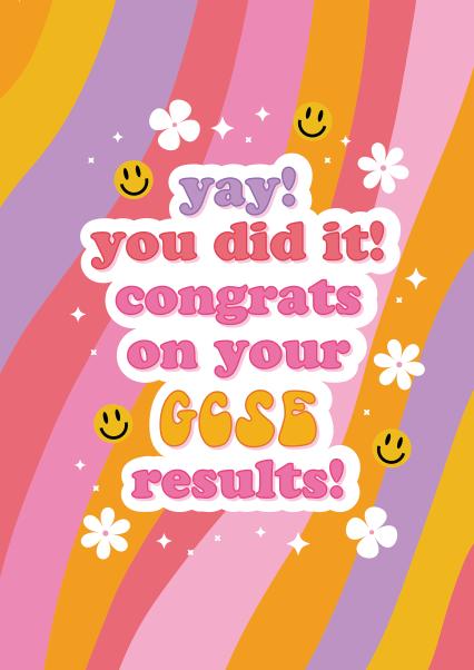 Cute Congratulations Card - GCSE Exam Results | thortful