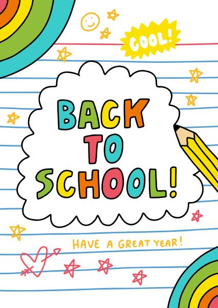 Cute Good Luck Card - Back to School | thortful