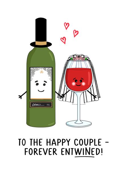 Funny Wedding Card for Wine Lovers | thortful