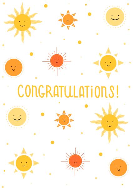 Cute congratulations card, send a sunny smile! | thortful