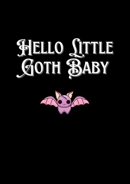 Gothic New Baby Card For Goth Parents | thortful