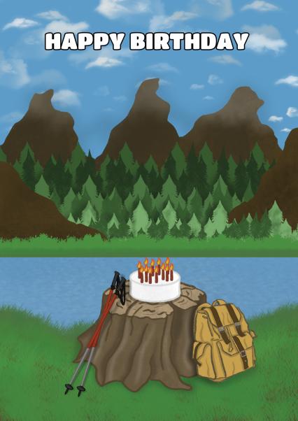 Hiking Birthday Card - Great Outdoors | thortful