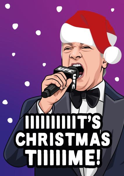 Funny Christmas Card - Bruce Buffer UFC MMA | thortful