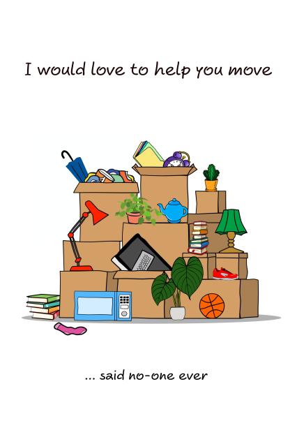 Funny New Home Card - Moving House | thortful