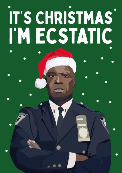 Captain Holt is Ecstatic it's Christmas. | thortful