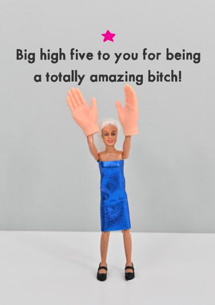 Rude Congratulations Card - Big High Five | thortful