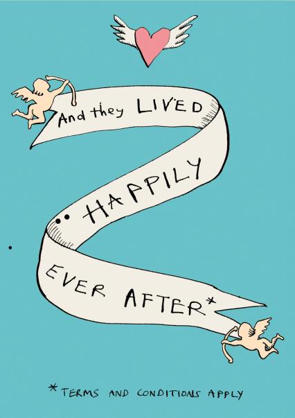 Cheeky Wedding Card - Terms and Conditions Apply | thortful