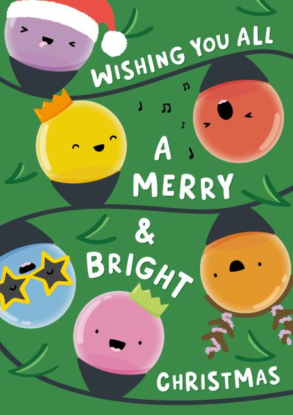 Funny Christmas Card for Family - Christmas Lights - Pun | thortful