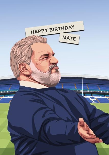 Ange Postecoglou Tottenham Birthday Card - Happy Birthday Mate Spurs ...
