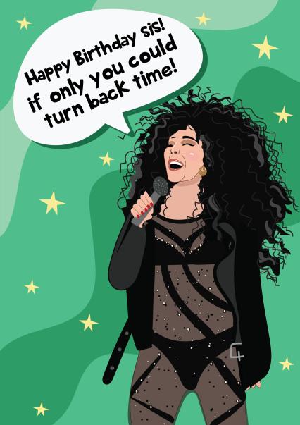 Happy Birthday Sister - Cher Birthday Card | thortful