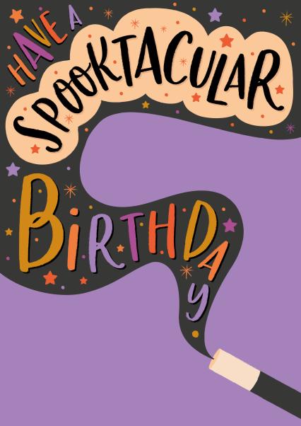 Spooktacular Birthday card - Halloween Birthday | thortful