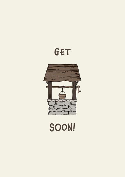 Cute Get 'well' soon Card - Well Pun | thortful
