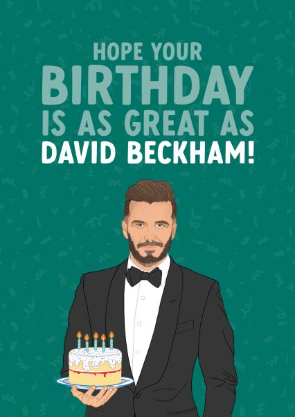 Funny Birthday Card - David Beckham | thortful