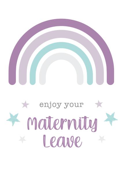 Cute Maternity Leave Card - Leaving to have a baby - For her | thortful