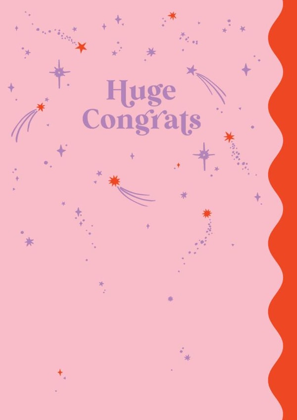 Huge Congrats Card - Congratulations - Shooting Stars | thortful