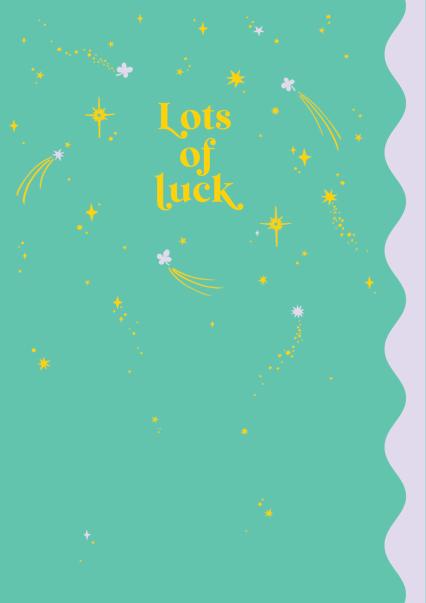 Lots Of Luck Card - Good Luck - Shooting Stars | thortful