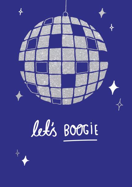 Disco Ball Card - Birthday - Let's Boogie | thortful