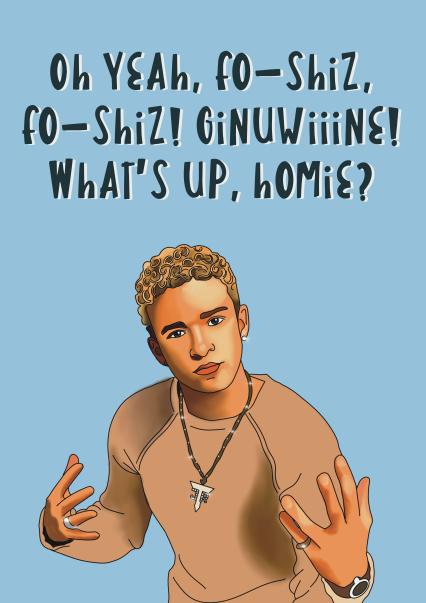 Funny Justin Timberlake card - 90s Music | thortful