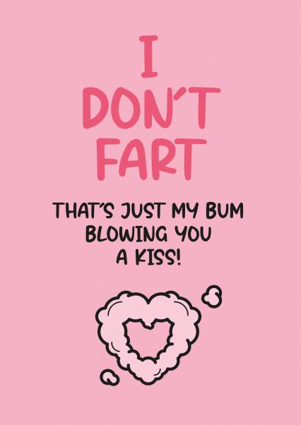 Funny Fart Card - For Partner - Cute Valentine's Card | thortful