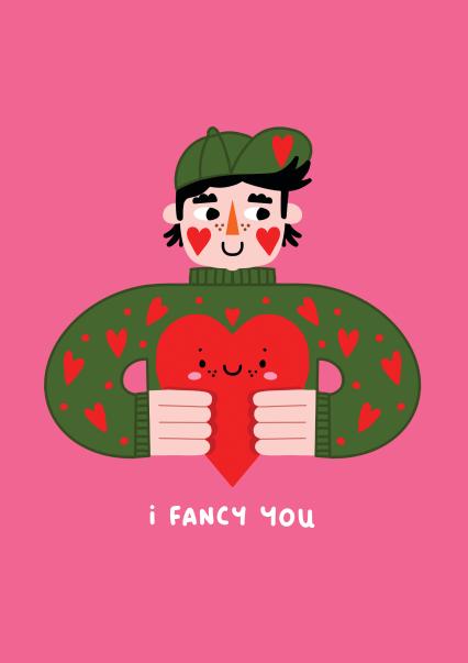 Cute Valentine Card - for someone special - I Really Fancy You | thortful