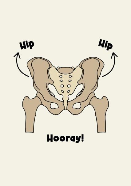 Funny Get Well Card - Hip Replacement - hip hip hooray! | thortful