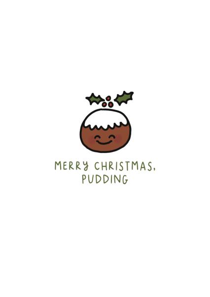 Merry Christmas, Pudding! Cute Christmas Card for your Pudding Pal ...