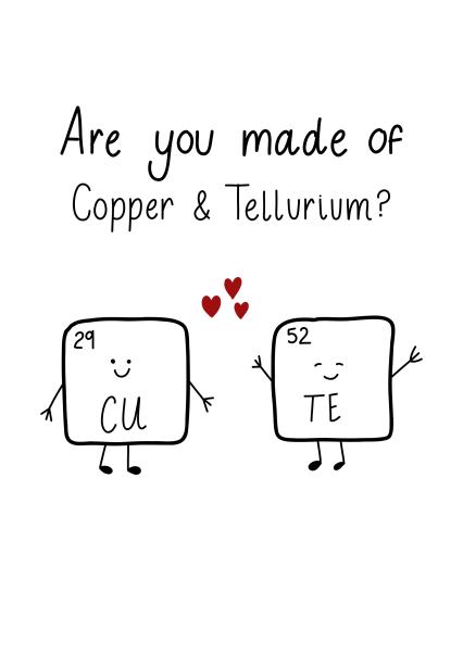 Cute Valentine Card - Chemistry Pun | thortful