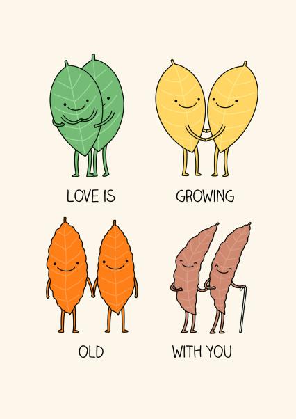 Love is growing old together | thortful