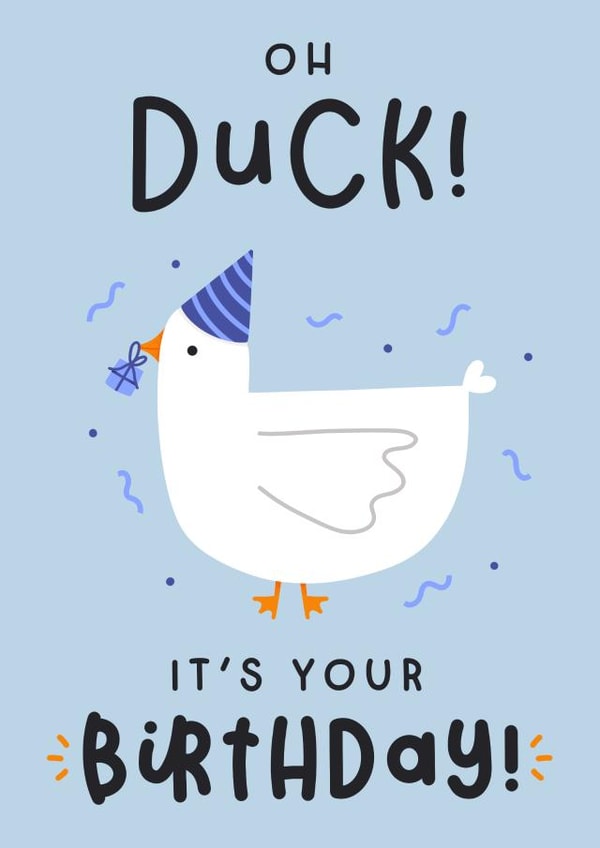 Funny Birthday Card - Oh Duck! | thortful