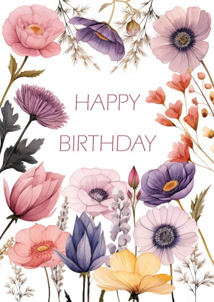 Floral Birthday Card For Significant Other - Happy Birthday | thortful