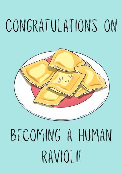 Pregnancy congratulations - Human Ravioli - Funny | thortful