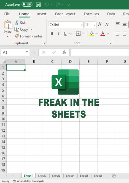 Excel Freak in the Sheets Funny Valentine's Card | thortful